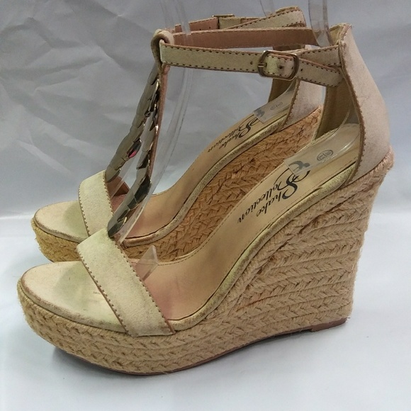 Shake Collection | Shoes | New Open Toe Woven Jute Wrapped Platform ...